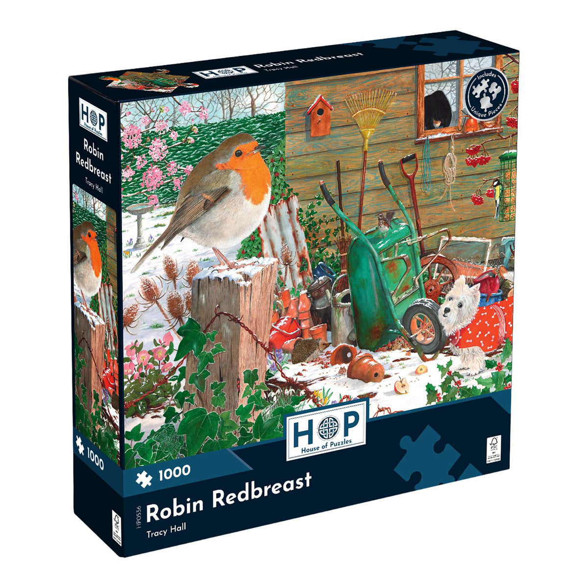 Robin Redbreast 1000 Piece Puzzle by House of Puzzles – The House of ...